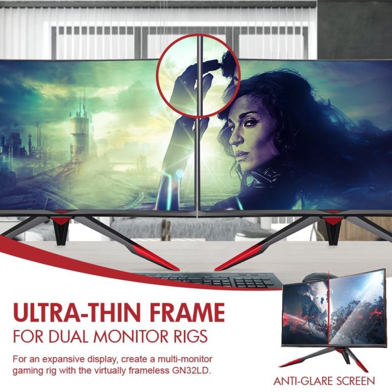 Scratch and Dent - Curved Monitor: VIOTEK GN32LD 32” 144Hz 1440P Gaming ...