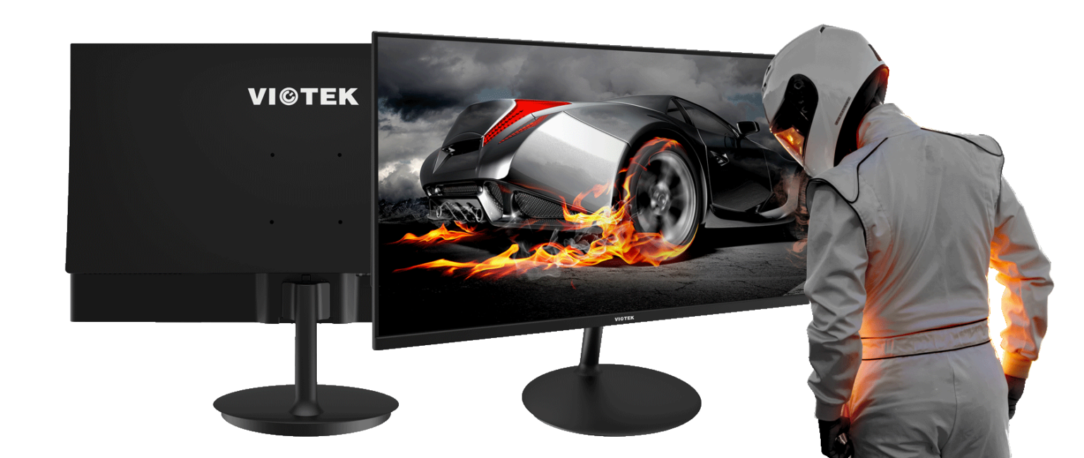 The GFV24C flat-panel game monitor from VIOTEK delivers the color-rich ...