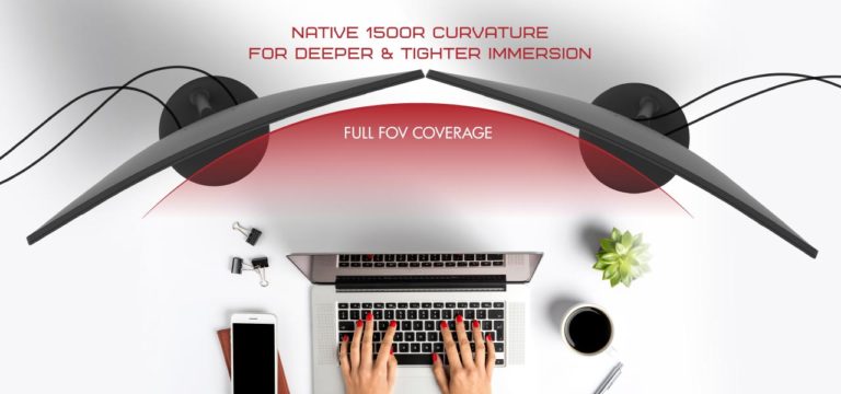 Scratch and Dent - VIOTEK NBV24CB 24-Inch Curved Monitor | 75Hz FHD ...