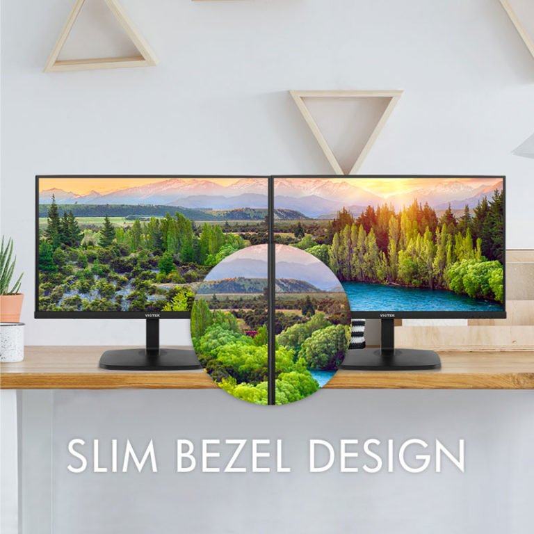 VIOTEK H270 27” Ultra Thin Computer Monitor with Frameless LED Display ...